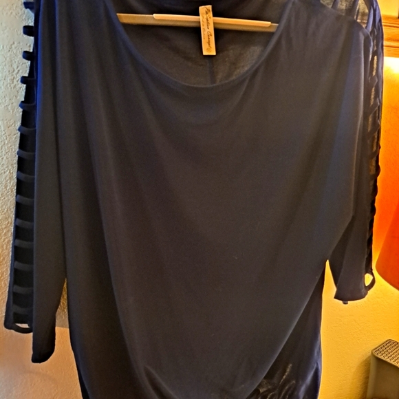 Perceptions Concept | Tops | Perception Concept Navy Blue Blouse | Poshmark